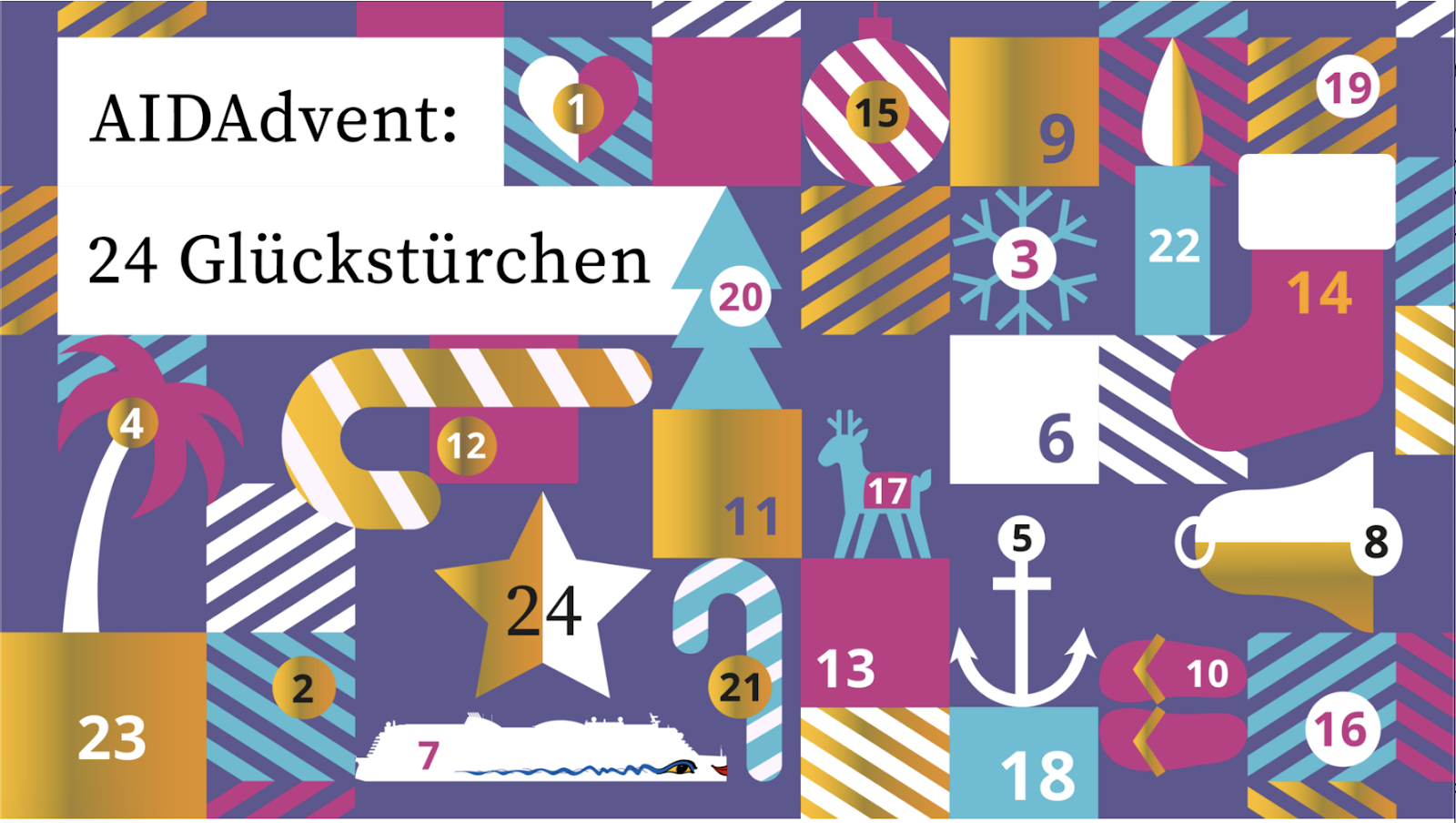 AIDA Online Adventskalender 2024 | Gewinne bis zu €2000 - Advents Kalender